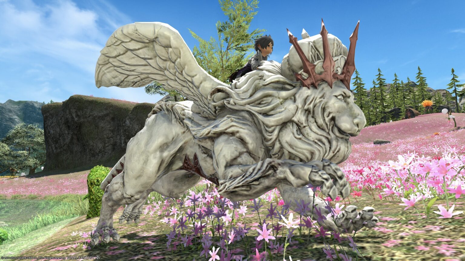 Stone statue lion? Shadowbringers mob hunt mount “Forgiven Reticence ...