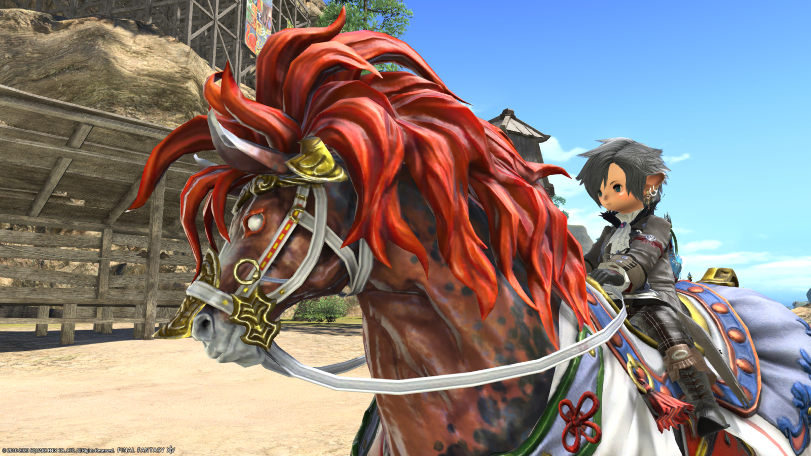 “Red Hare”, which has a red hair color and mounts quickly like a rabbit ...