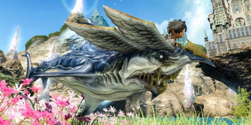 【FF14】Hybodus, a flying fish mount with a slightly scary face for ocean ...