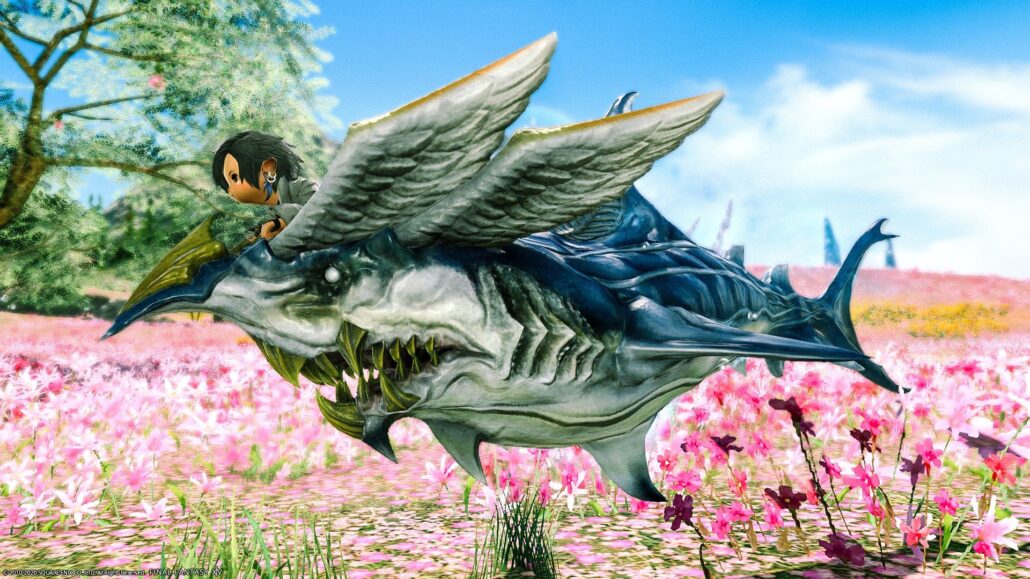 Hybodus, a flying fish mount with a slightly scary face for ocean ...