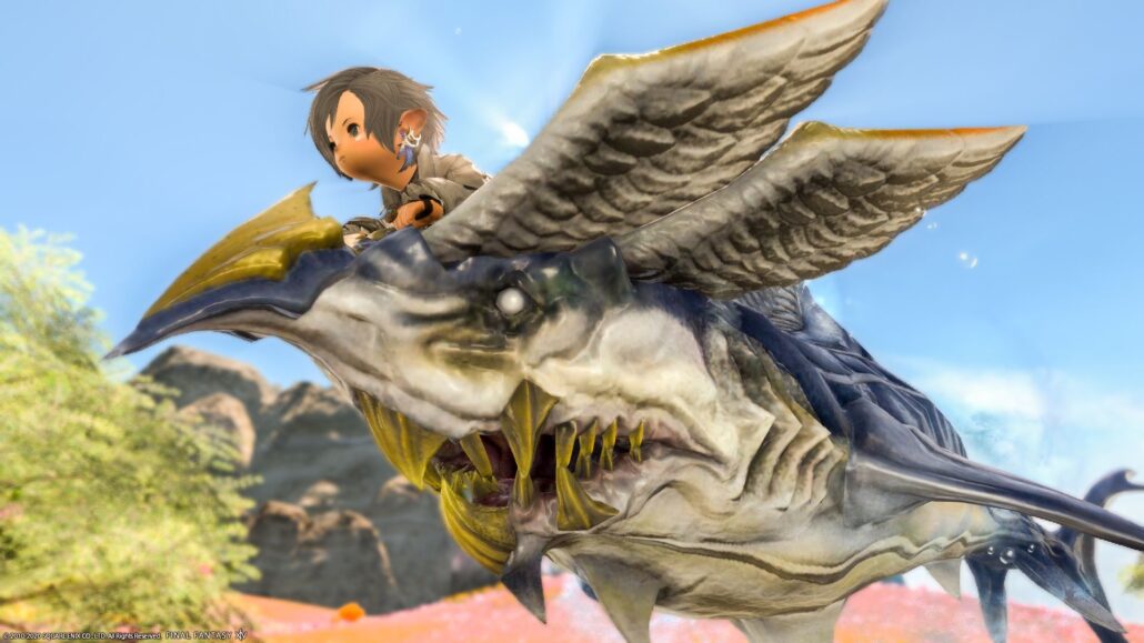 Hybodus, a flying fish mount with a slightly scary face for ocean ...