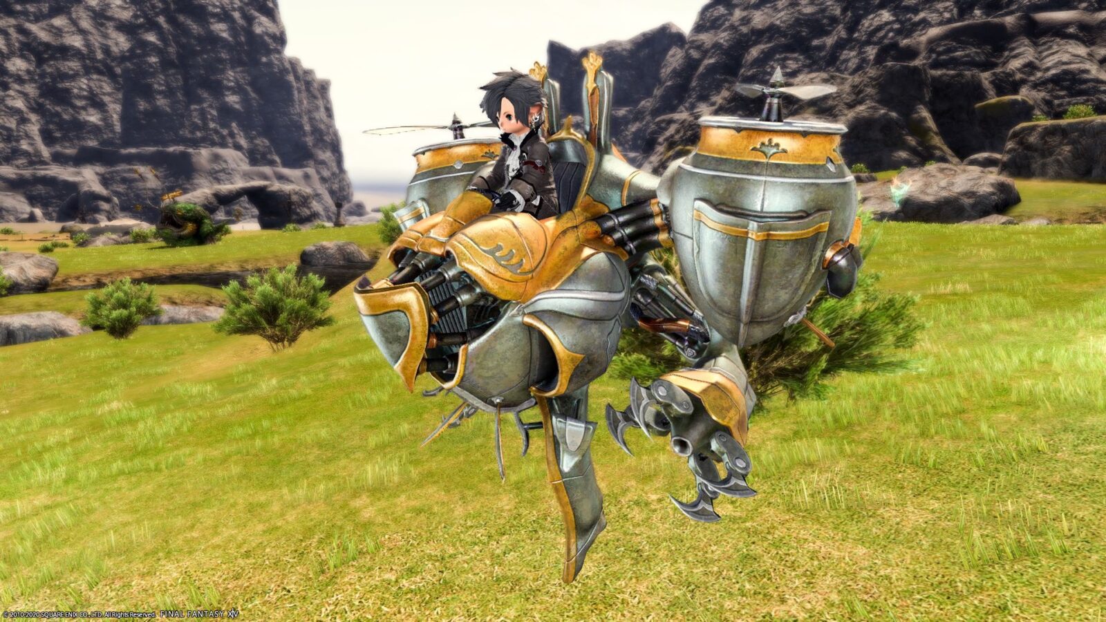 Actually, a really cool propeller mecha mount “Magitek Sky Armor ...