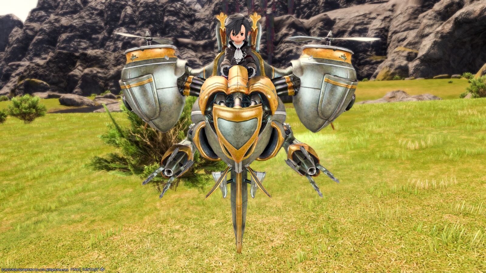 Actually, a really cool propeller mecha mount “Magitek Sky Armor ...