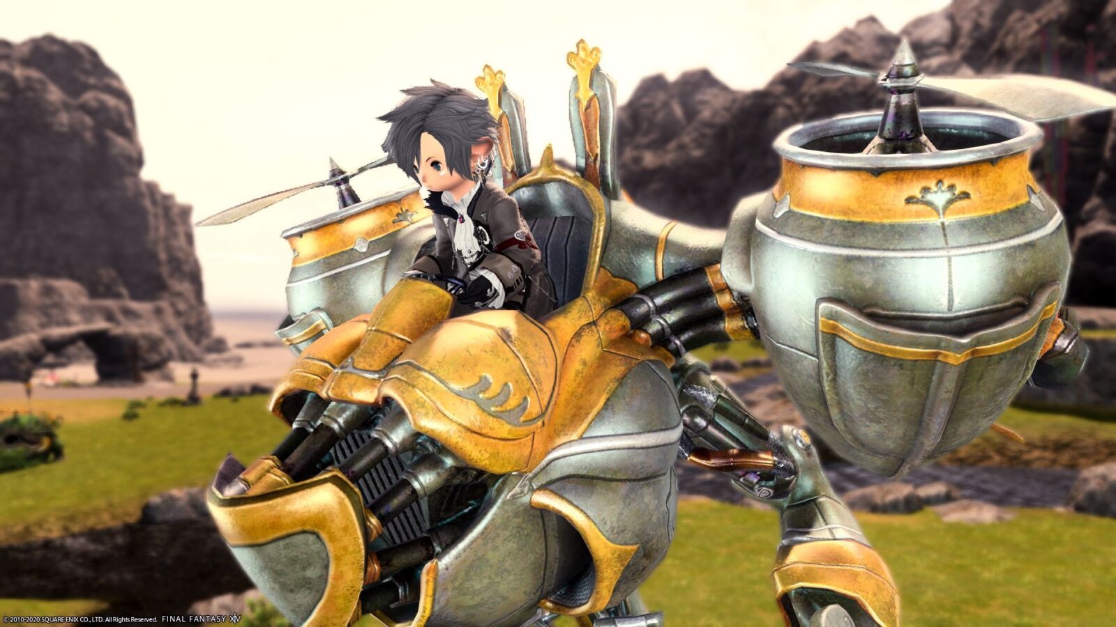 Actually, a really cool propeller mecha mount “Magitek Sky Armor ...