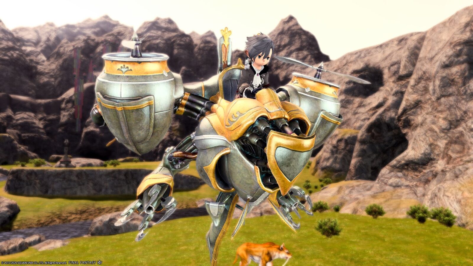 Actually, a really cool propeller mecha mount “Magitek Sky Armor ...