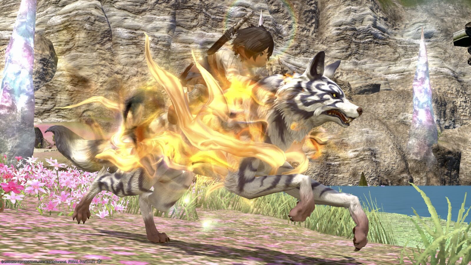 Yellow Flame Dog God, The Jade Stoa (Extreme) Mount “Auspicious Kamuy ...