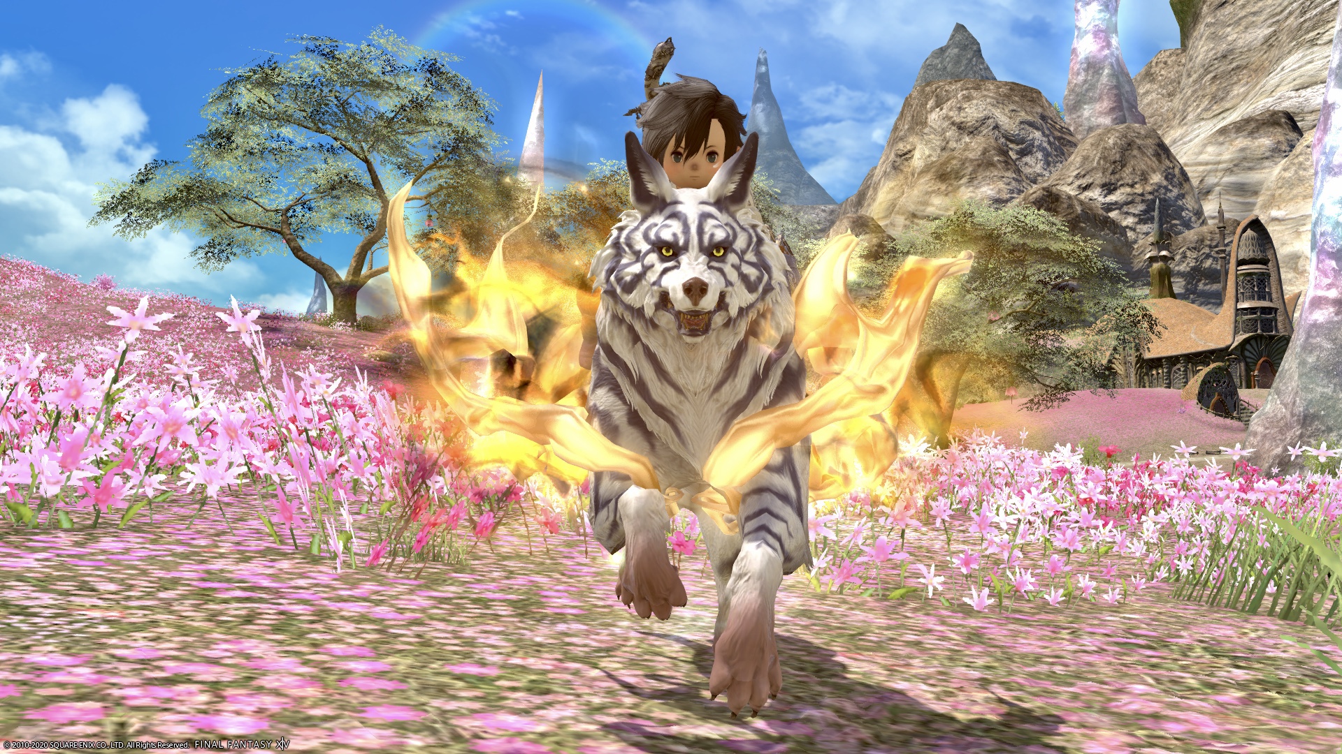 Yellow Flame Dog God, The Jade Stoa (Extreme) Mount “Auspicious Kamuy ...