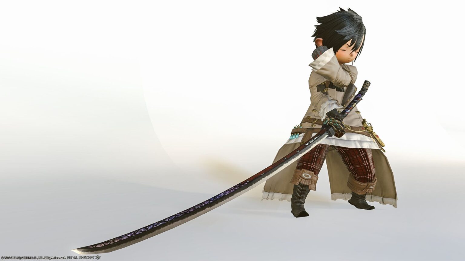 Dark knight’s precious Japanese sword “Odenta Kai” Fashionable long ...