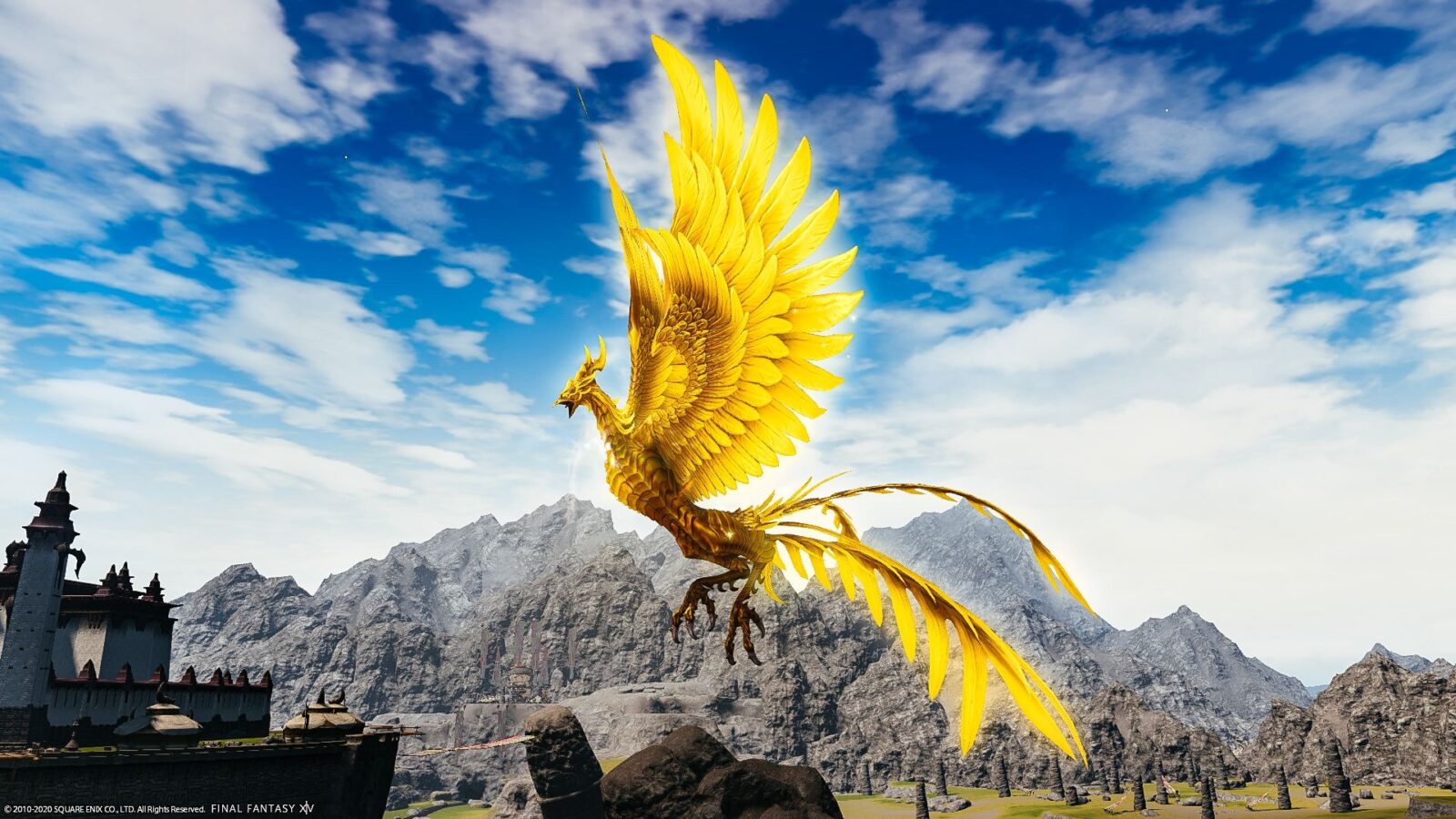 Heavensward’s Extreme Barbarian “Bird” Complete Mount・Golden Phoenix ...