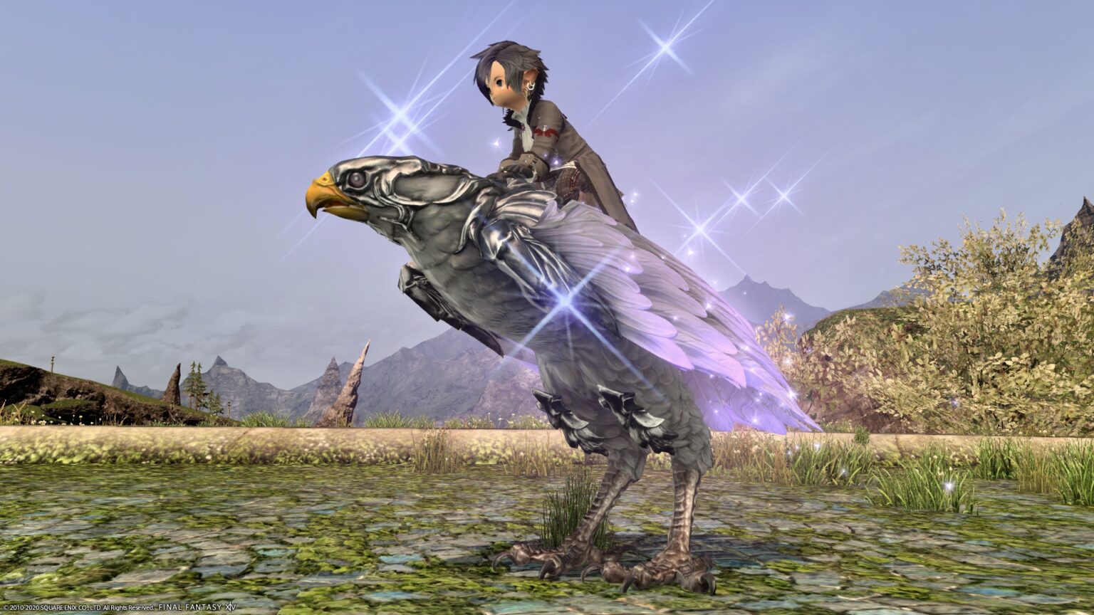 Purple shining bird mount The Minstrel’s Ballad: Thordan’s Reign “Round ...