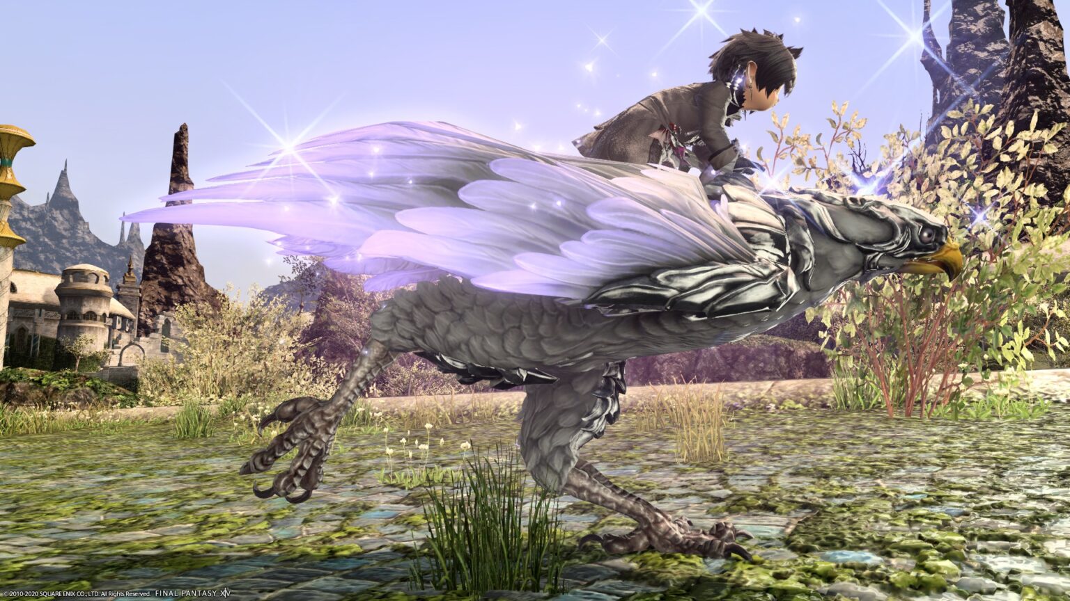 Purple shining bird mount The Minstrel’s Ballad: Thordan’s Reign “Round ...