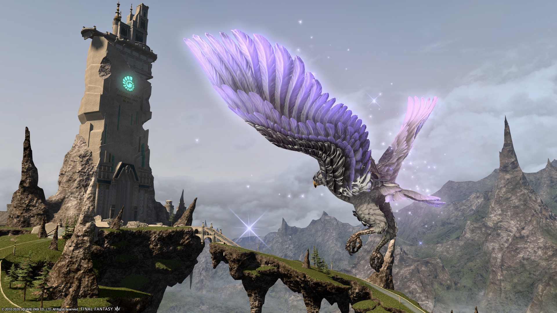 Purple shining bird mount The Minstrel’s Ballad: Thordan’s Reign “Round ...
