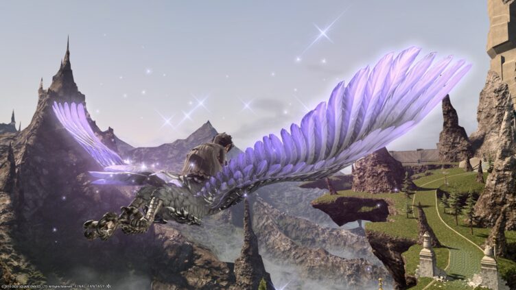 Purple shining bird mount The Minstrel’s Ballad: Thordan’s Reign “Round ...