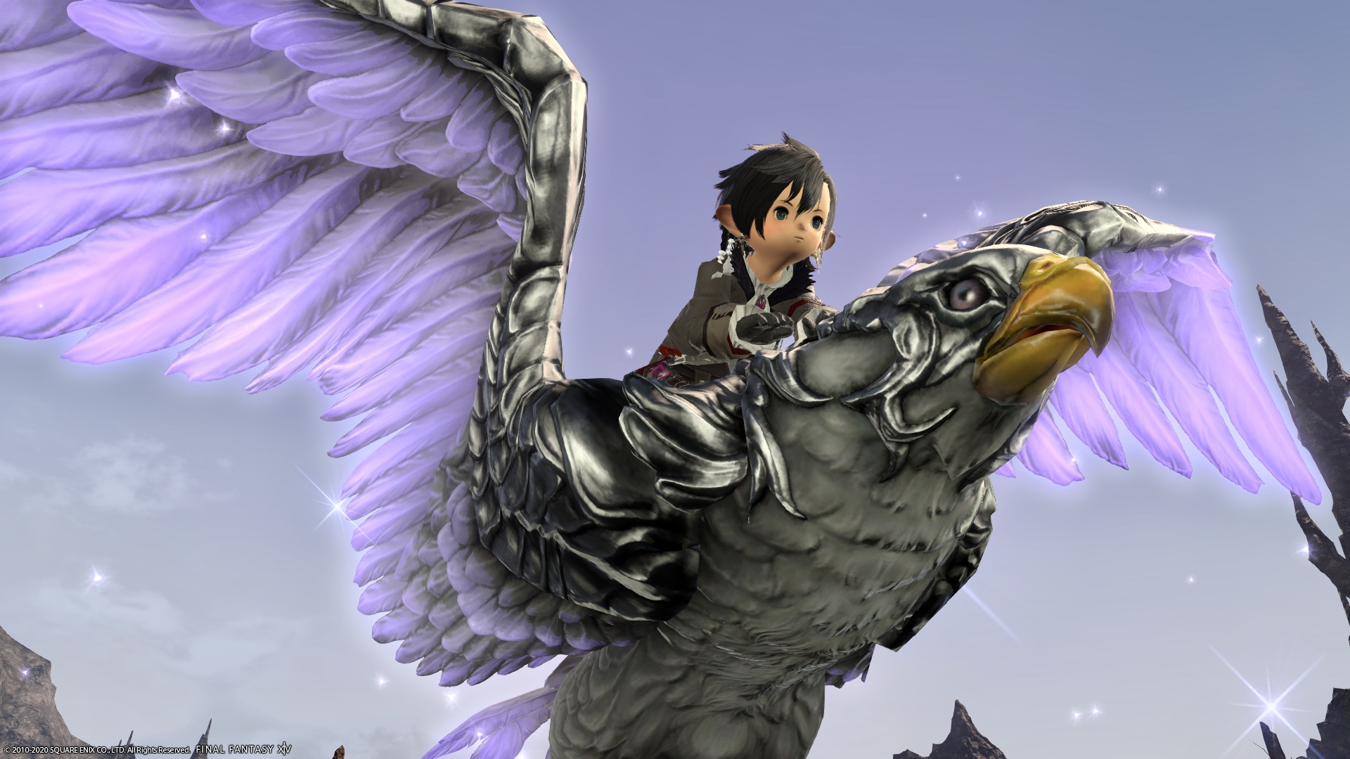 Purple shining bird mount The Minstrel’s Ballad: Thordan’s Reign “Round ...