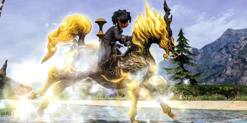 【FF14】"Kirin" is a mount that you can get after completing "A Realm ...