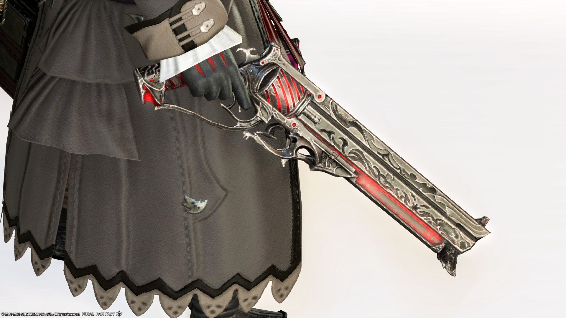 Classic red revolver design Machinist gun “Augmented Deepshadow Pistol ...