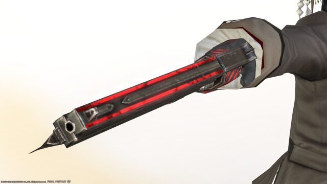 Classic red revolver design Machinist gun “Augmented Deepshadow Pistol ...