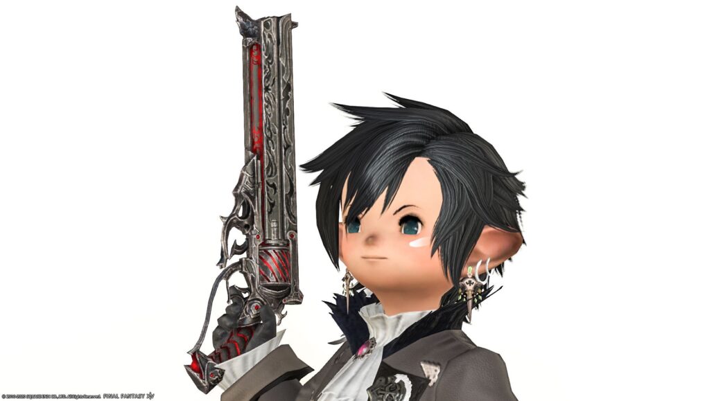 Classic red revolver design Machinist gun “Augmented Deepshadow Pistol ...