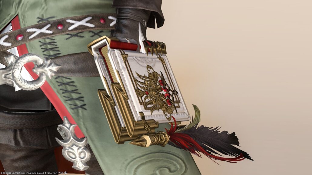 A scholar AF4 weapon with a beautiful feather and a stylish paper ...