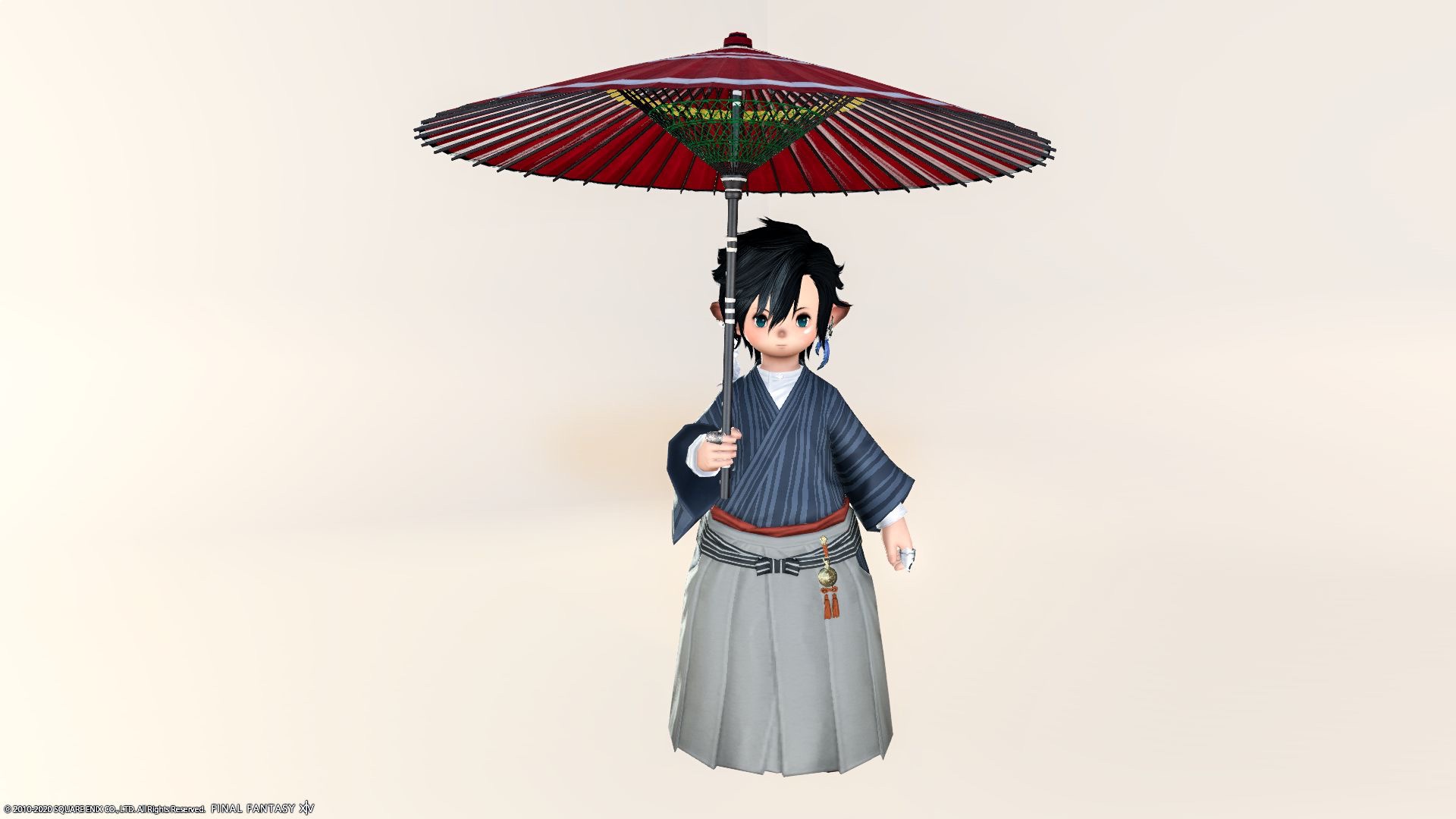 Red Japanese style umbrella “Vermilion Paper Parasol” | 【FF14】Norirow ...