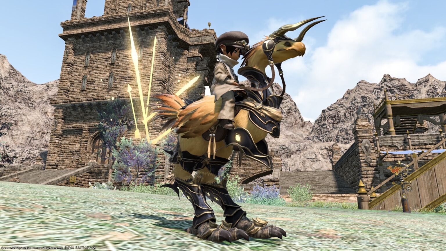 Warrior of Light Extreme, Chocobo Armor with Glowing Weapons “True Barding of Light” | Norirow ...