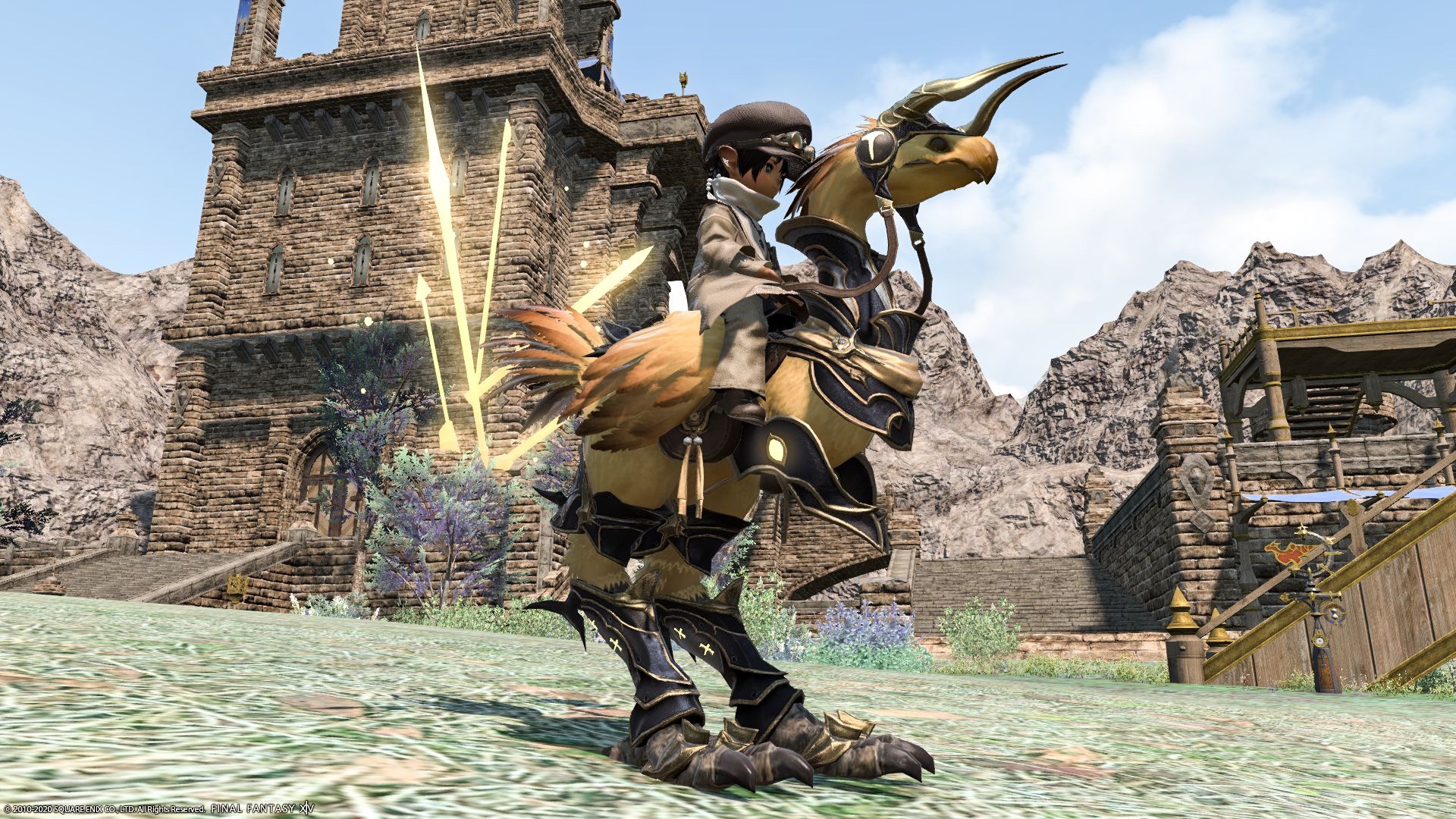 Warrior of Light Extreme, Chocobo Armor with Glowing Weapons “True ...