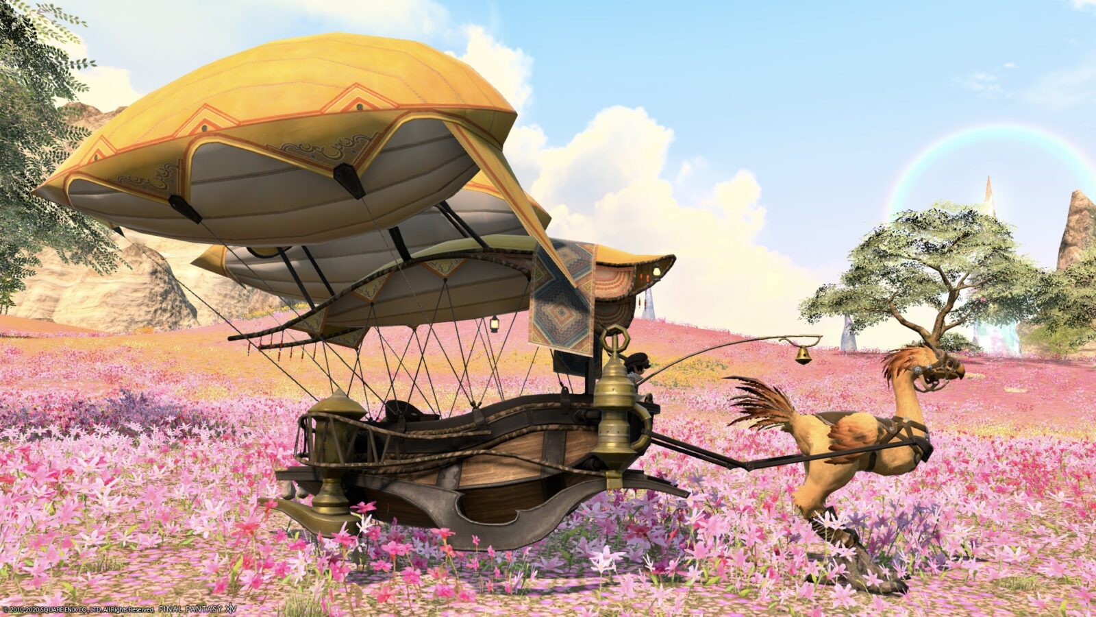 4-seater billing mount “chocobo carriage” Somehow a nostalgic and cute ...