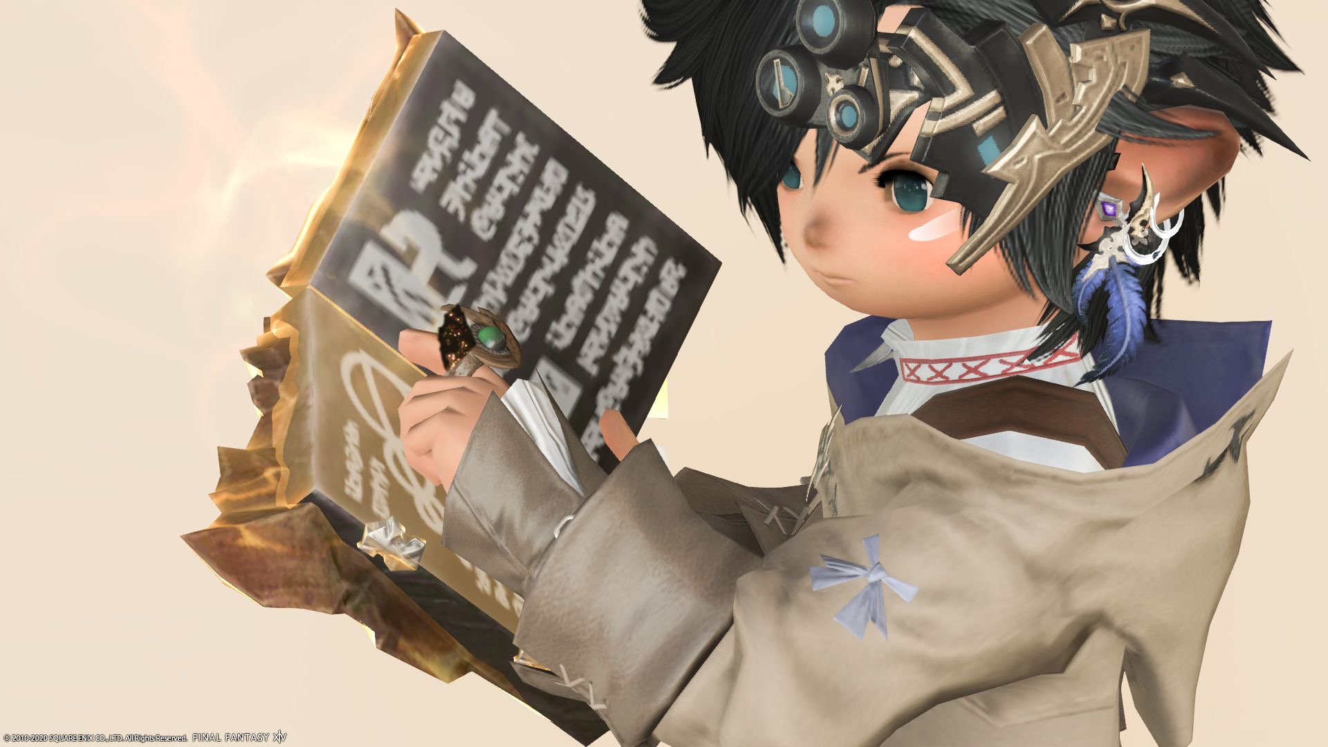 A Scholar Codex like a burning chocolate stone plate “The Holy Key of ...