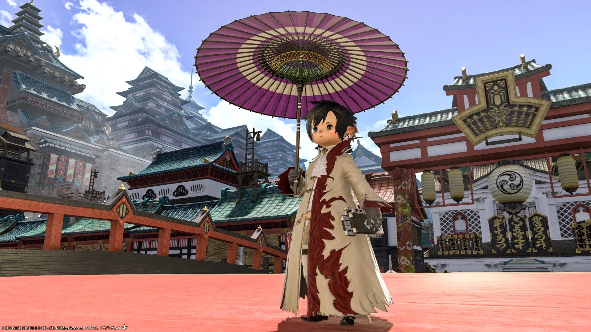 The purple Japanese-style umbrella “Plum Paper Parasol” is a little ...