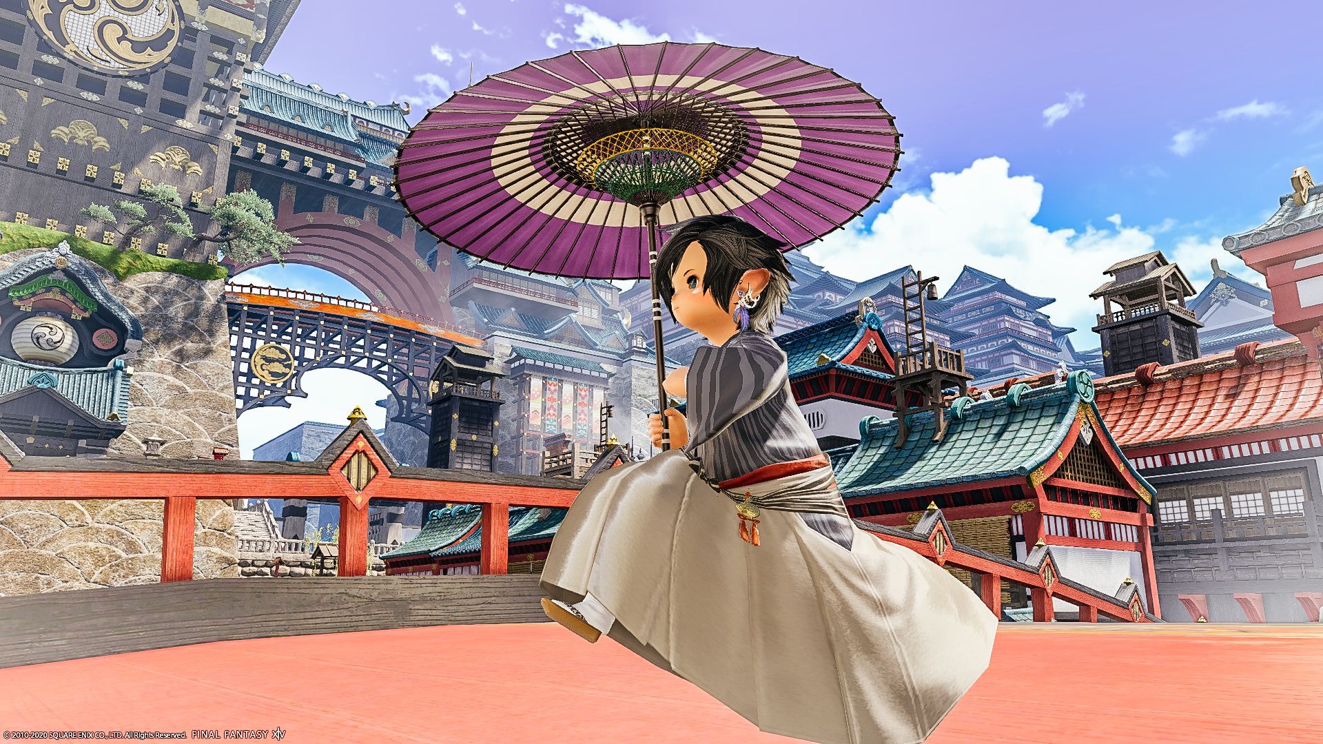 The purple Japanese-style umbrella “Plum Paper Parasol” is a little ...