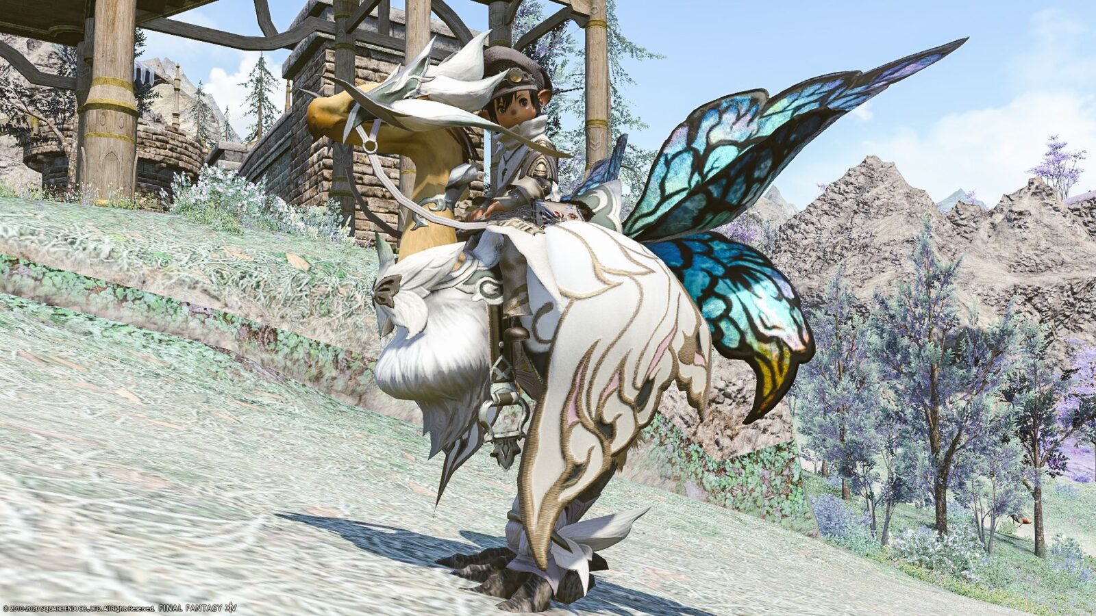 Chocobo armor “Titania Barding” with beautiful and cute big butterfly ...