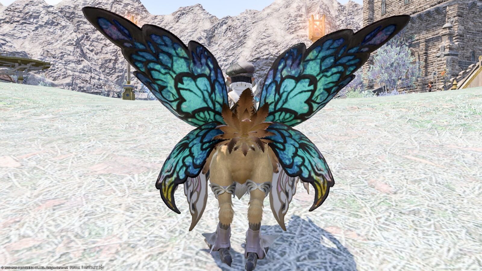 Chocobo armor “Titania Barding” with beautiful and cute big butterfly ...