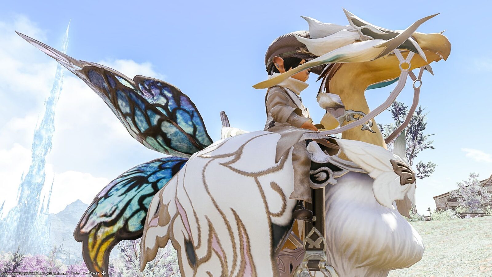 Chocobo armor “Titania Barding” with beautiful and cute big butterfly ...