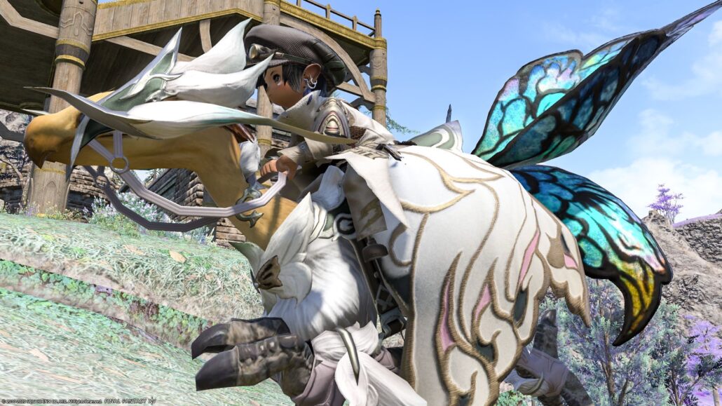 Chocobo armor “Titania Barding” with beautiful and cute big butterfly ...