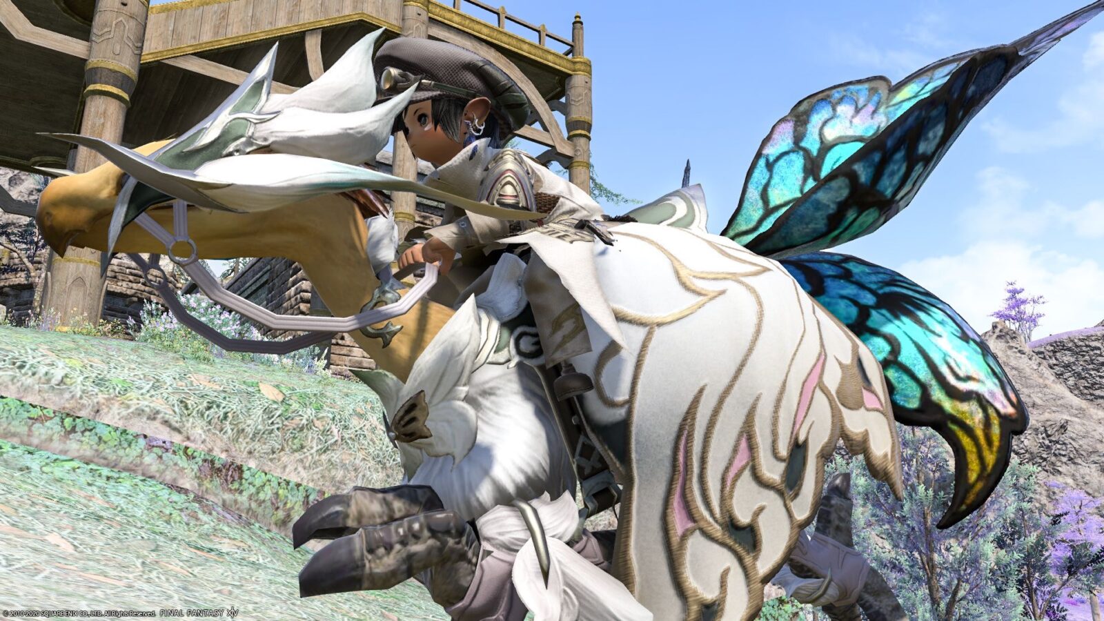 Chocobo armor “Titania Barding” with beautiful and cute big butterfly ...