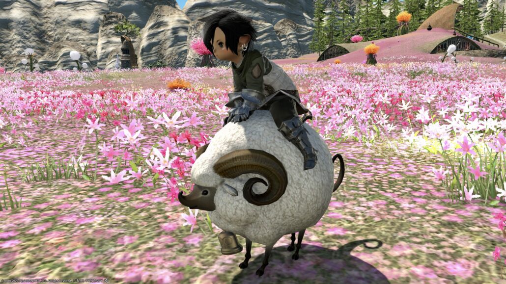 Cute sheep Mount The Firmament “Albino Karakul” | Norirow Note Eorzean ...