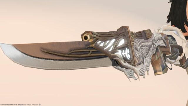 Fashionable knife Gunbreaker’s Arm “Doman Iron Gunblade” with a classic ...