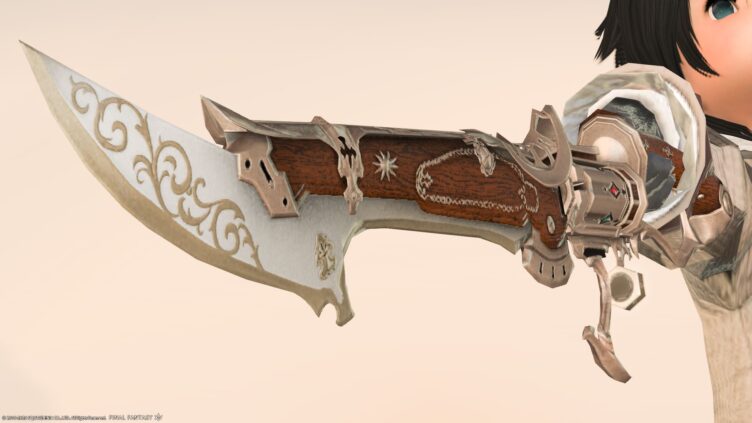 Antique and fashionable gunbreaker weapon, wooden gunblade “Wakasa Shin ...