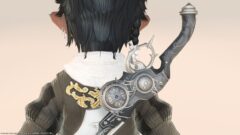 Large antique gunblade that can be dyed, Dohn Mheg “Fae Manatrigger ...