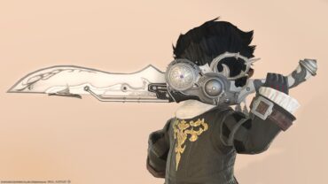 Large antique gunblade that can be dyed, Dohn Mheg “Fae Manatrigger ...