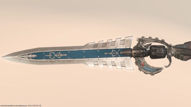 For some reason, the large sword-shaped gunblade “Doman Steel Gunblade ...