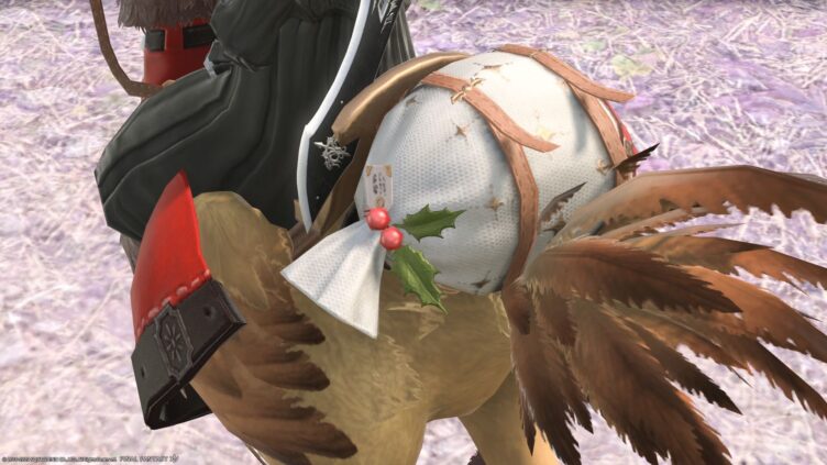 Chocobo armor “Saintly Barding” in a cute Santa costume for Christmas ...