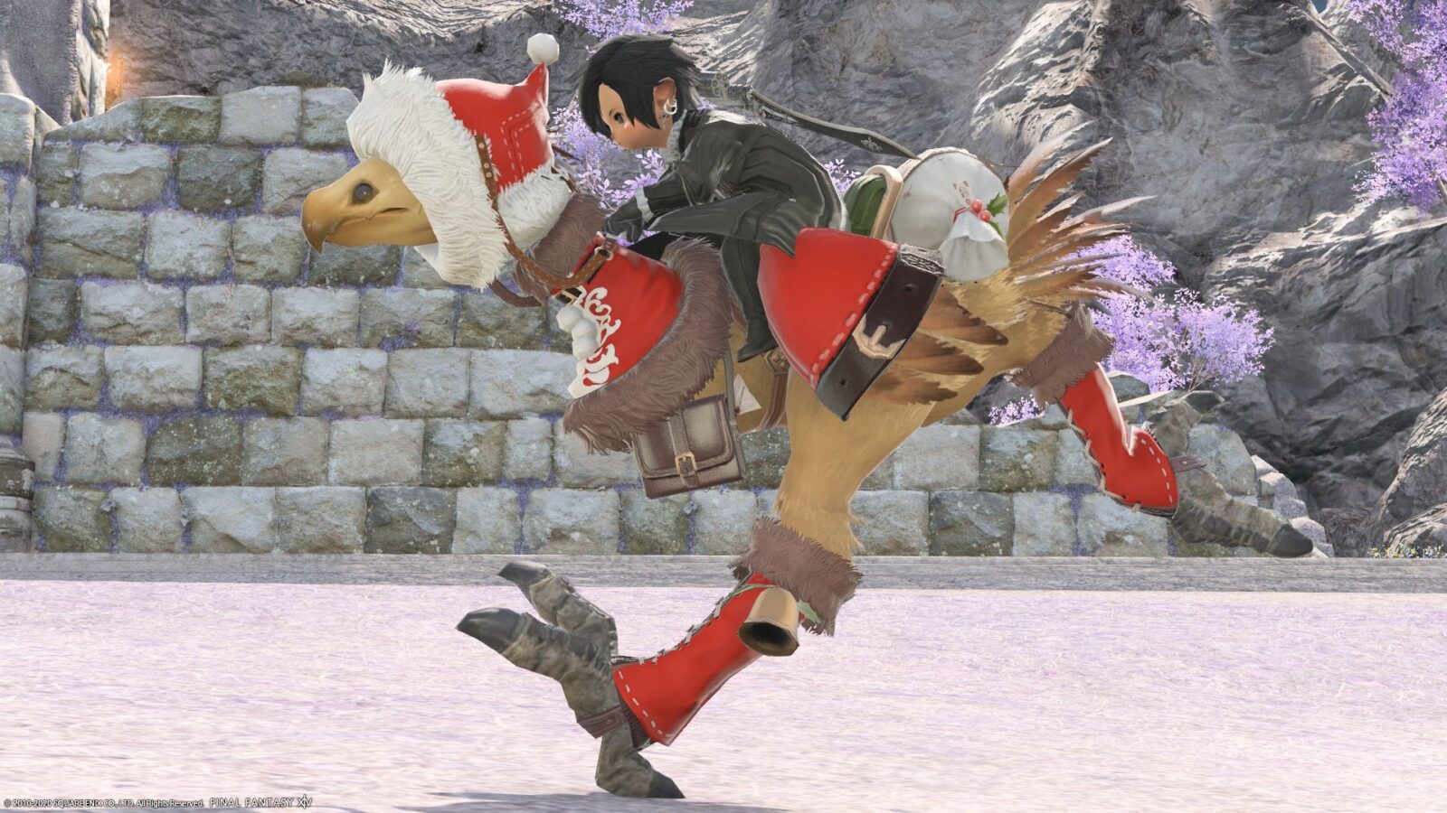 Chocobo armor “Saintly Barding” in a cute Santa costume for Christmas ...