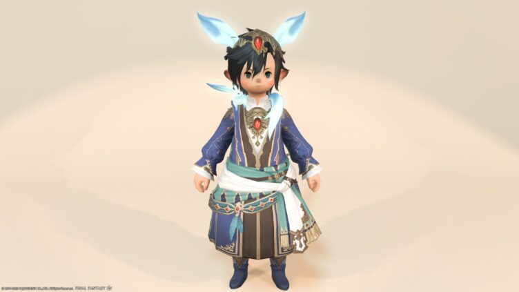 [Glamour] Noble blue Carbuncle costume “Emerald Carbuncle Attire ...