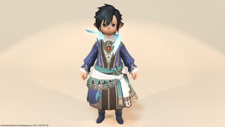 [Glamour] Noble blue Carbuncle costume “Emerald Carbuncle Attire ...