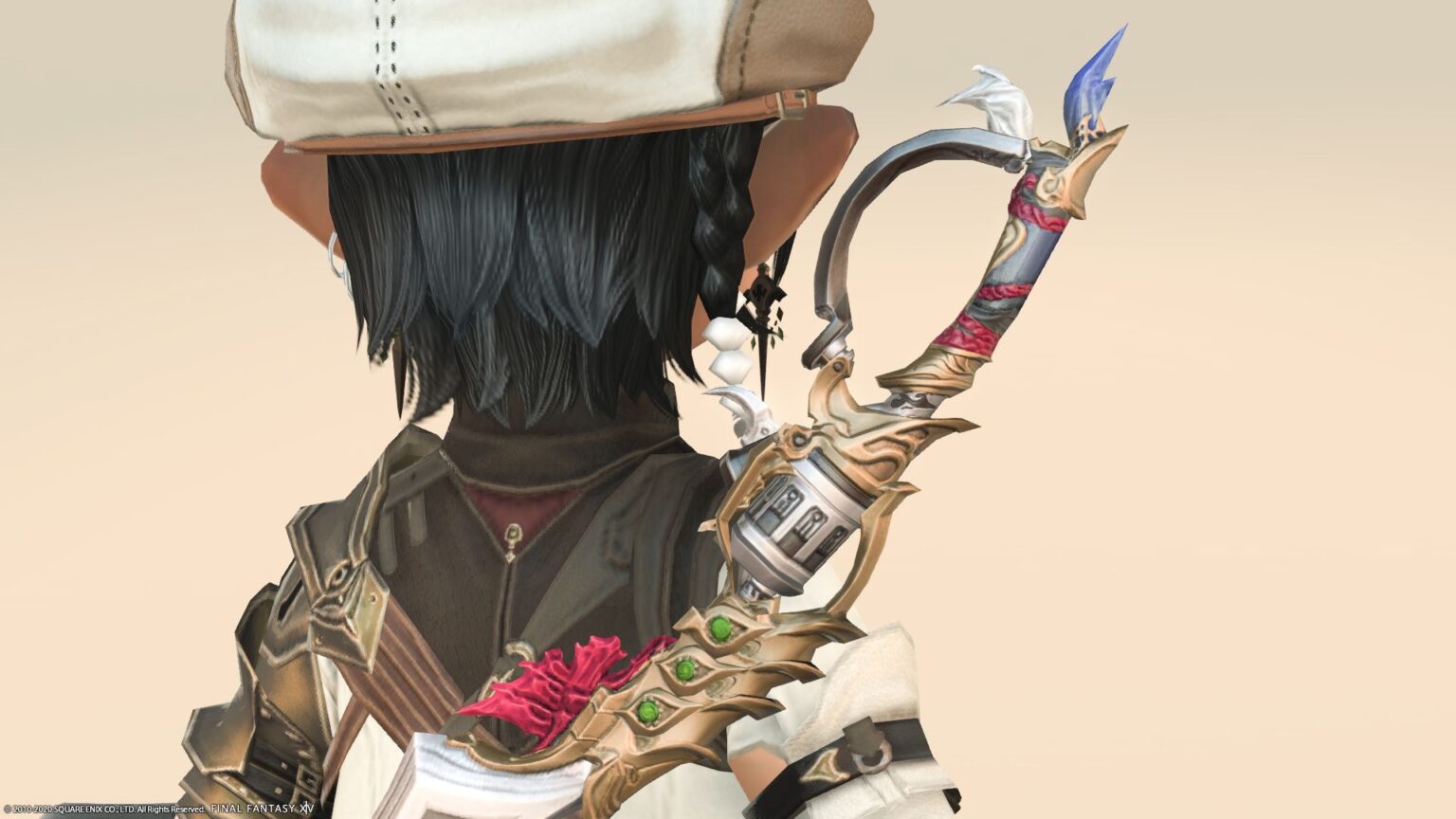 A Gunbreaker weapon with a bright carp design, the magic sword ...