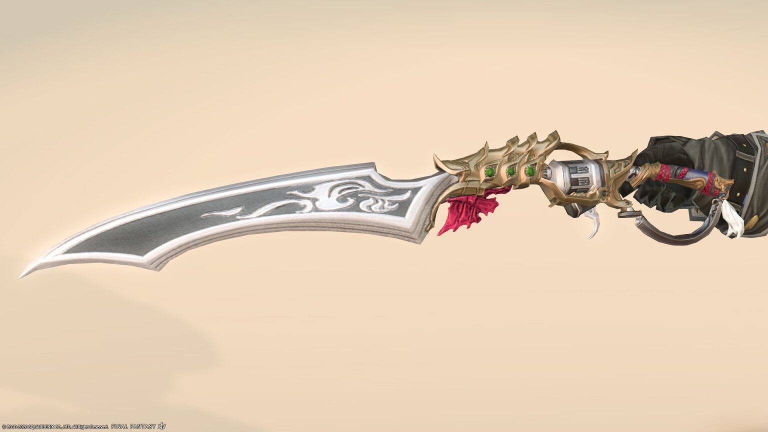 A Gunbreaker weapon with a bright carp design, the magic sword ...