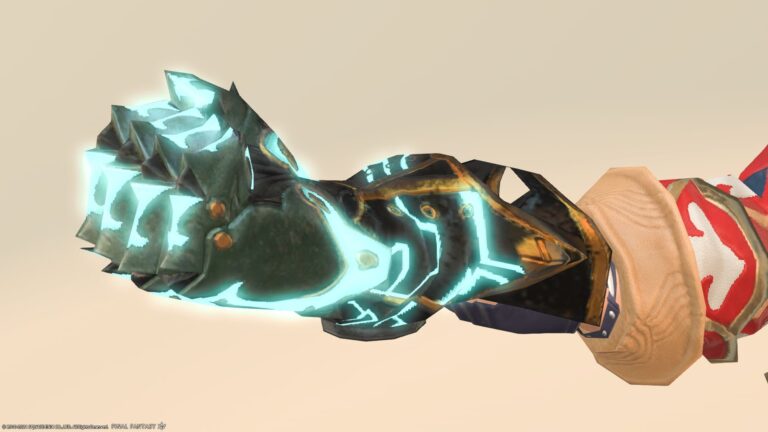 A skeleton punch that glows like an Allagan! Monk fighting weapon ...
