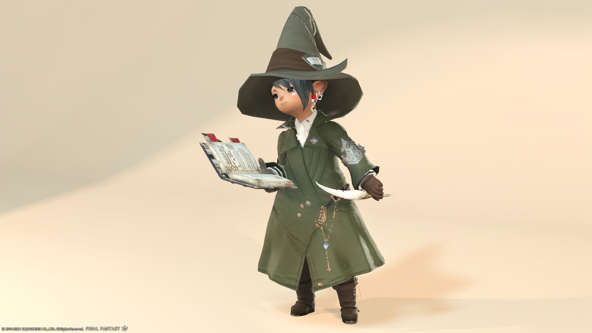 [Glamours] A green magical military scholar equipped with “Sharlayan ...