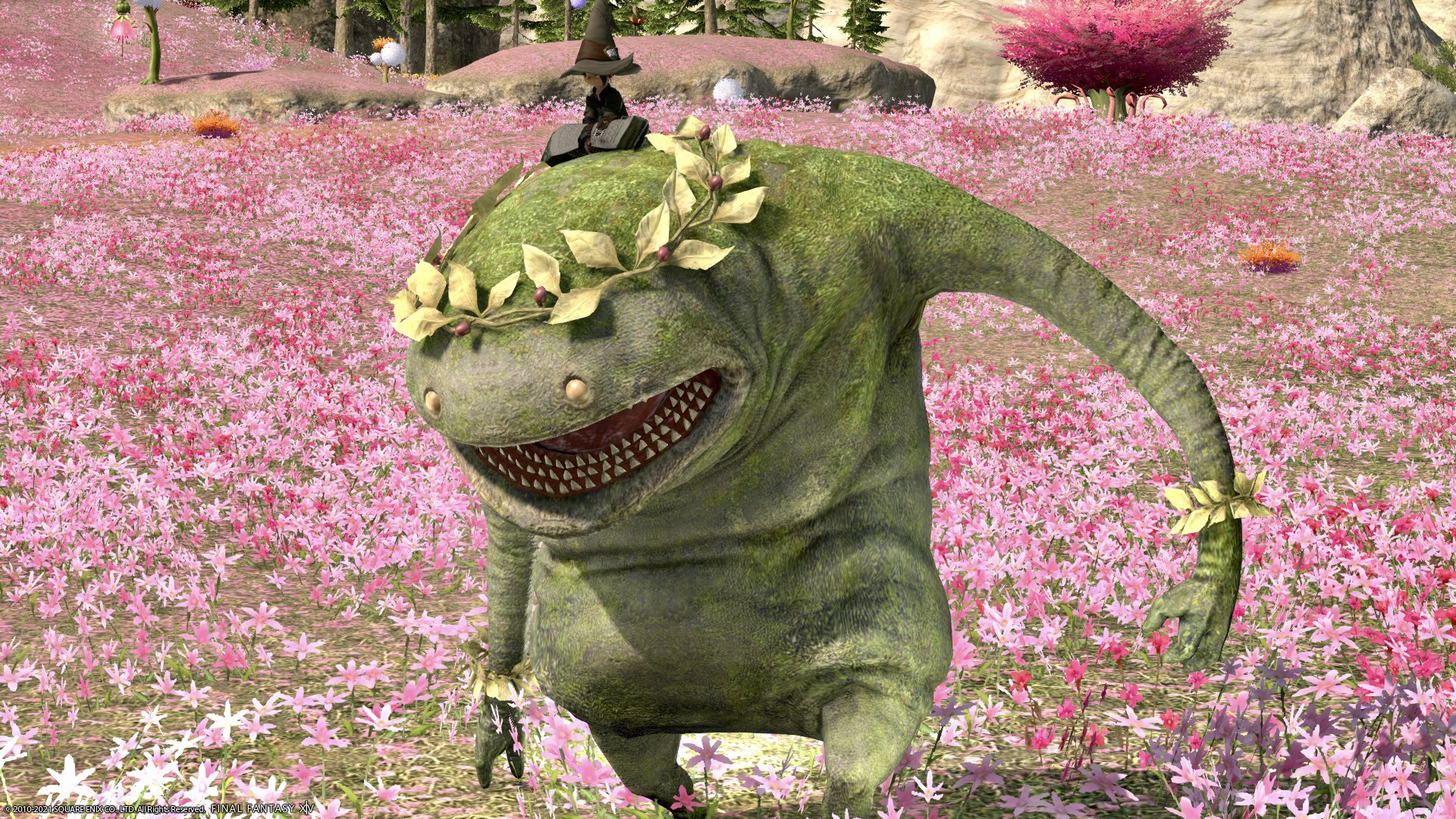 Beast Tribe Quests “Sylph” Mount, cute (?) “Laurel Goobbue” wearing a ...